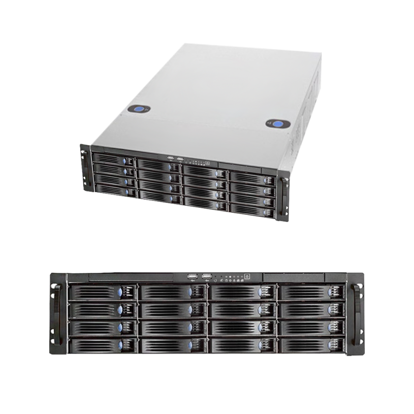 Carcasă server storage 19", rackmount 3U, cu 16 unități HDD hot-swap ...